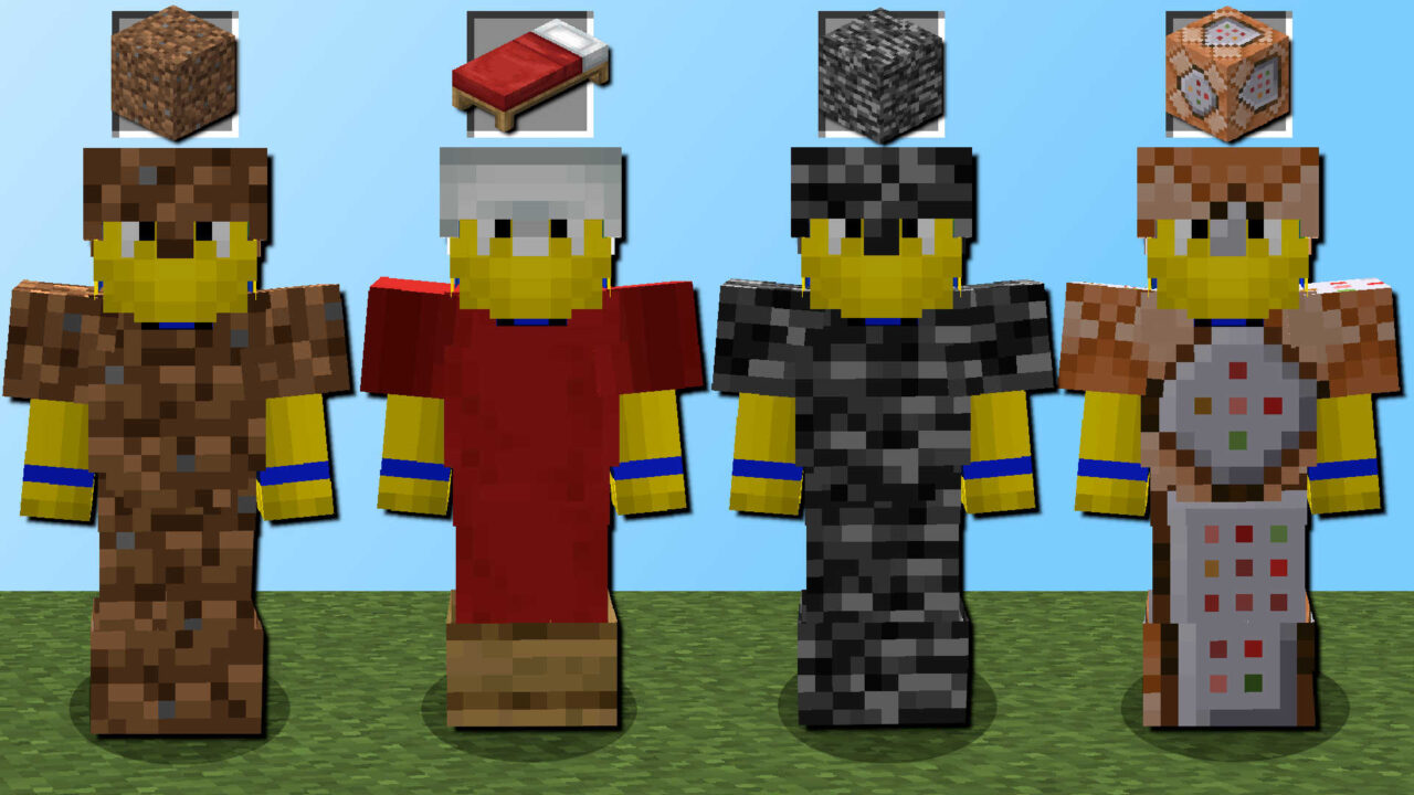 Block Armor Mod (200+ Rüstungen aus allen Blöcken) | Schmods